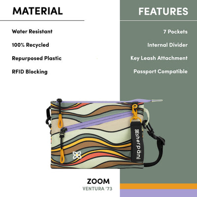 Zoom | Sleek Dual Pouch Crossbody Bag for Women | Sherpani